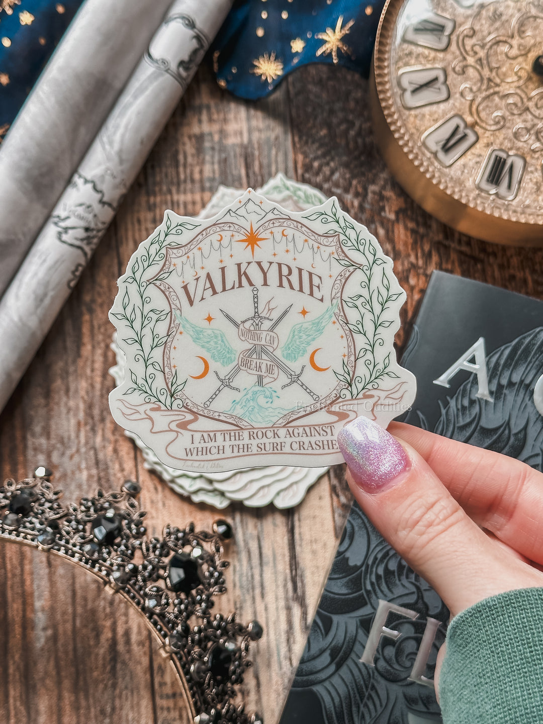 Valkyrie Crest sticker – Enchanted Oddities