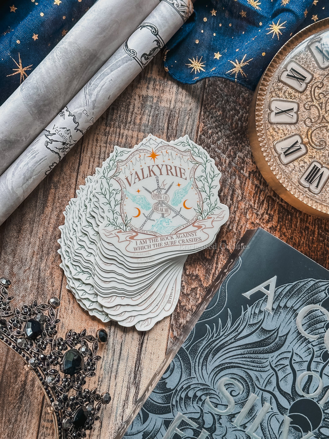 Valkyrie Crest sticker – Enchanted Oddities